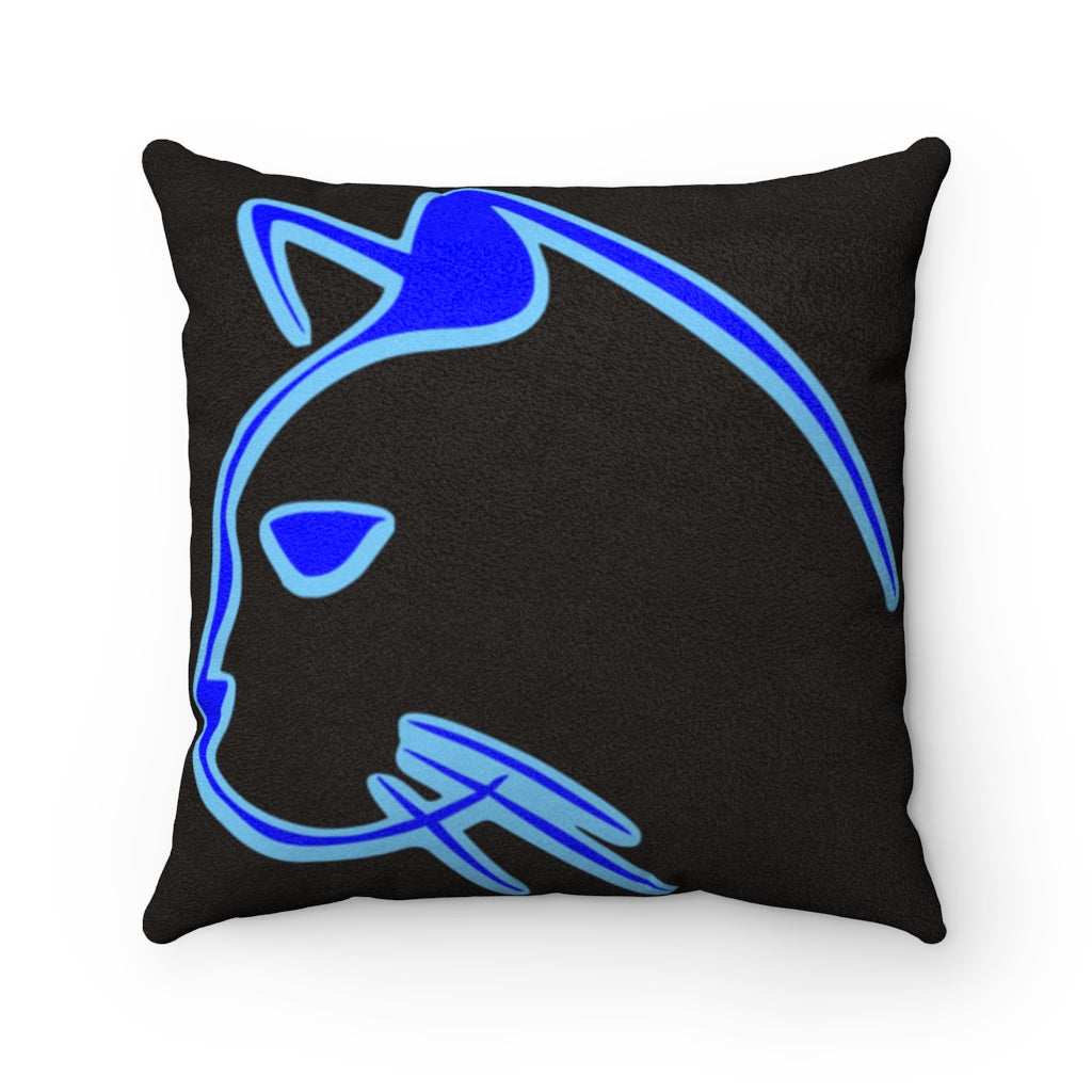 Blue Cat Faux Suede Square Pillow – TheVirginMaryStore.com